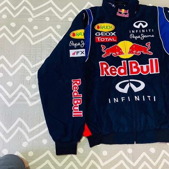 Jackets & Coats | Red Bull F1 Formula 1 Embroidered Racing Graphic ...